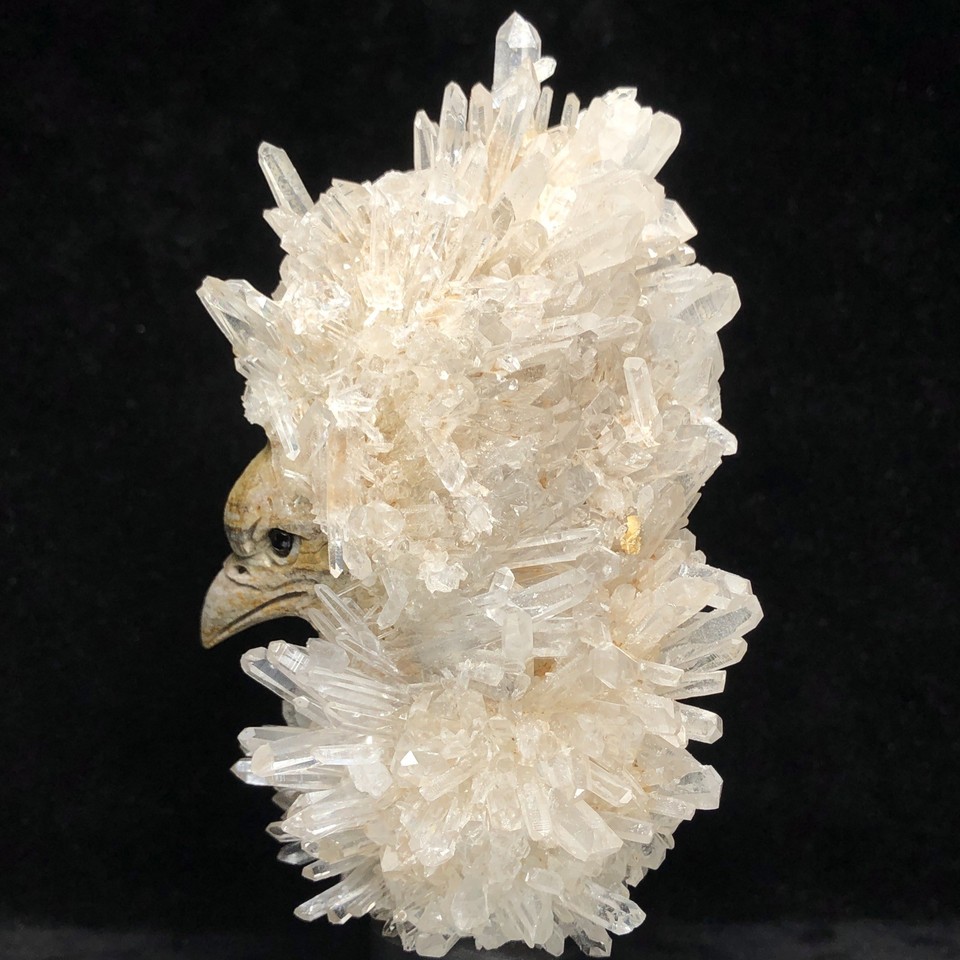 NATURAL CRYSTAL CLUSTER QUARTZ MINERAL SPECIMEN SIGNATURE PIECE HAND ...