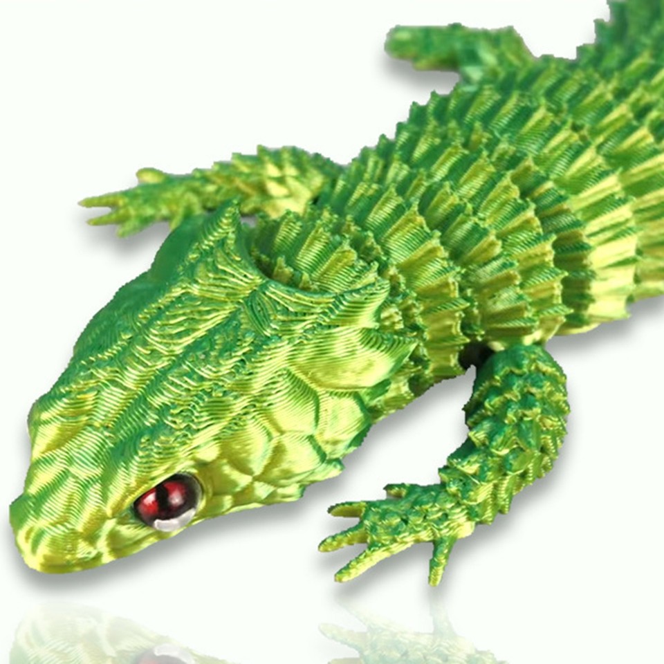 Lizard Model Action Figure Study Posture Toy Vibrant 3d Simulation for ...