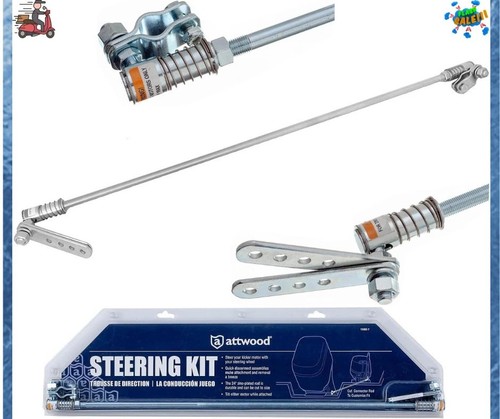 Attwood 11663-7 Outboard Kicker Motor Steering Kit, Universal Kicker ...