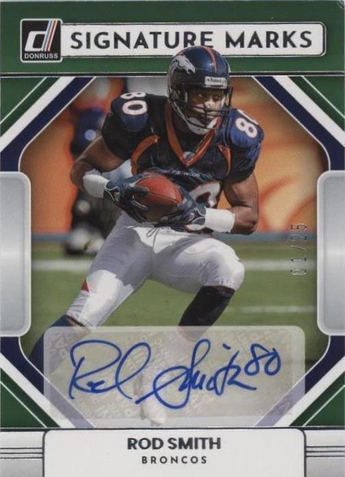 2022 Panini Donruss - Signature Marks Rod Smith #SM-RS Green /25 (AU ...