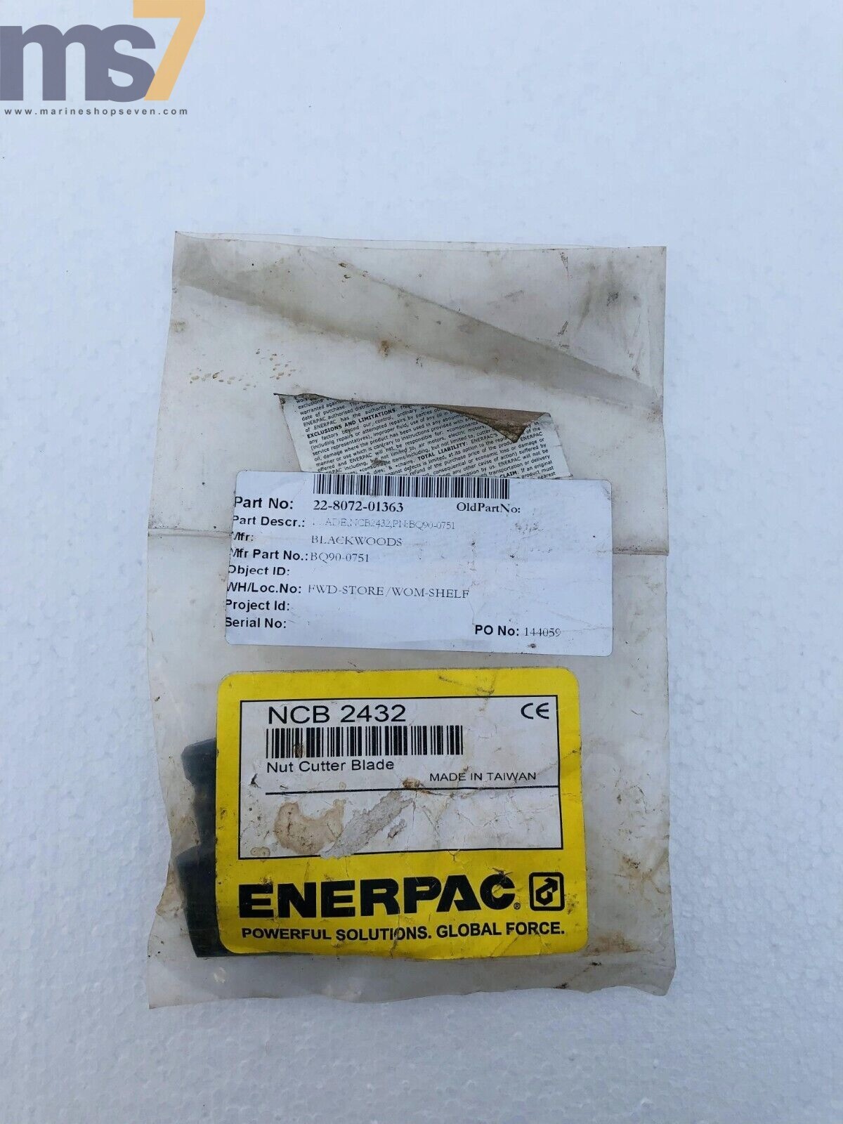 ENERPAC NCB 2432 HYDRAULIC NUT CUTTER/ SPLITTER BLADE FOR NC 2432 | eBay