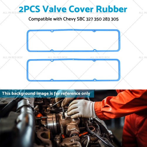 2PCS Valve Cover Rubber Steel Core Gasket Suitable For Chevy SBC 327 ...