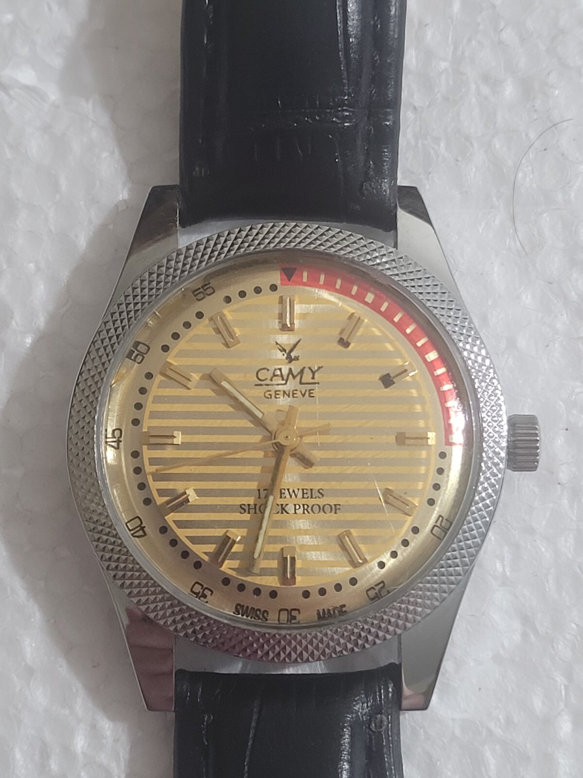 Rare Vintage Camy Geneve Mechanical 17 Jewels Water And Shock Proof ...