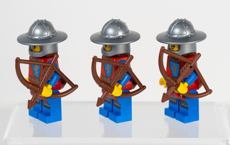 LEGO Castle PAB/BAM Lion Knights Archer Minifigure 3 Pack. New+Fast ...