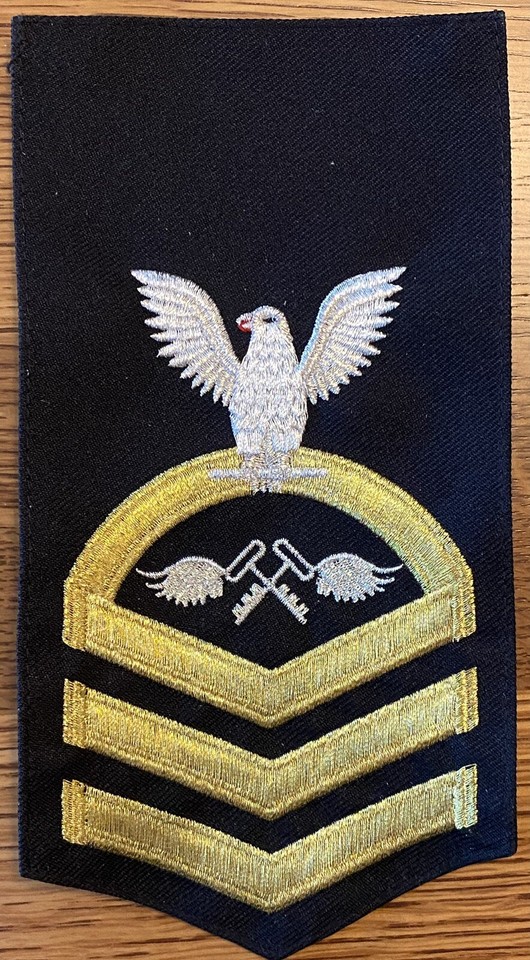 Lot of 5 different US Navy Rates Chief Petty Officer rank Patches USN ...