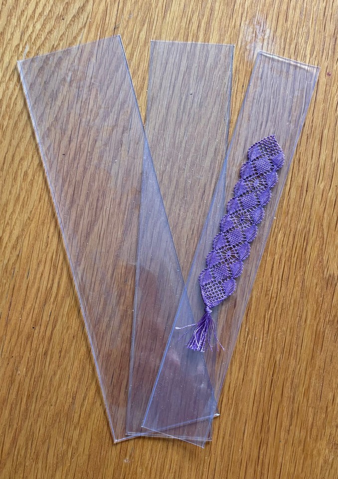 Vinyl Bookmark Sleeves 3 Sizes Available Lacemaking | eBay