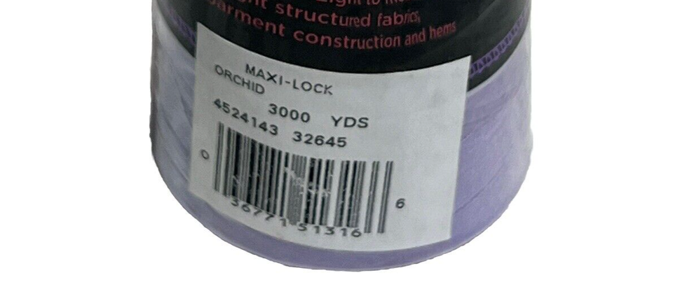 Maxi-Lock All-Purpose Serger Thread Tex 27 - 3000 Yard Cone - Orchid ...