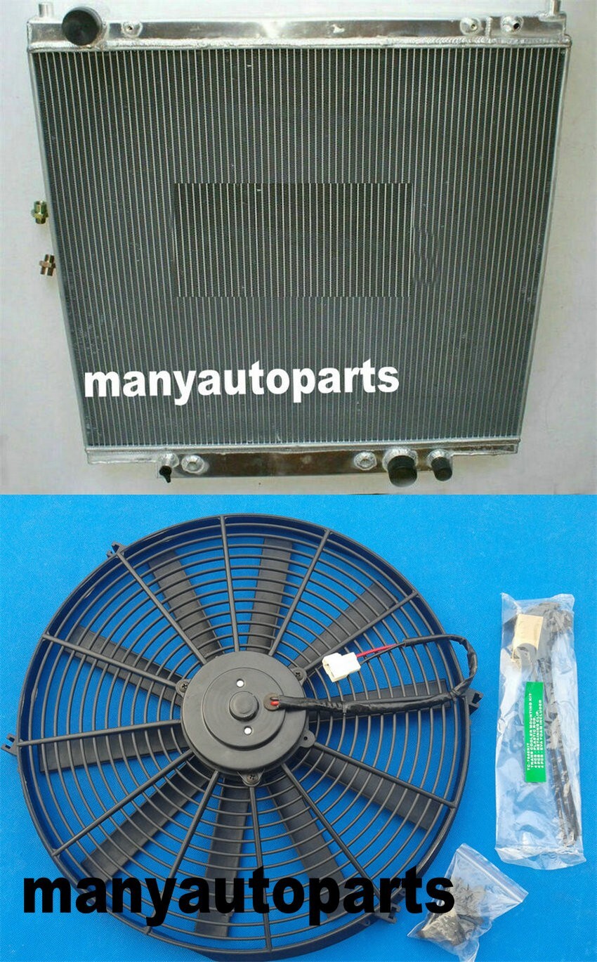 Radiator + Fan For Ford F250 F350 F450 F53 Super Duty Excursion 6.8L/7 ...