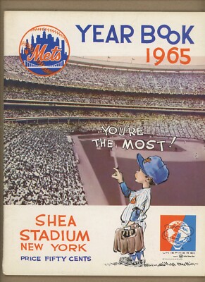 1965 New York Mets Revised Yearbook EX intact - pen mark on cover | eBay