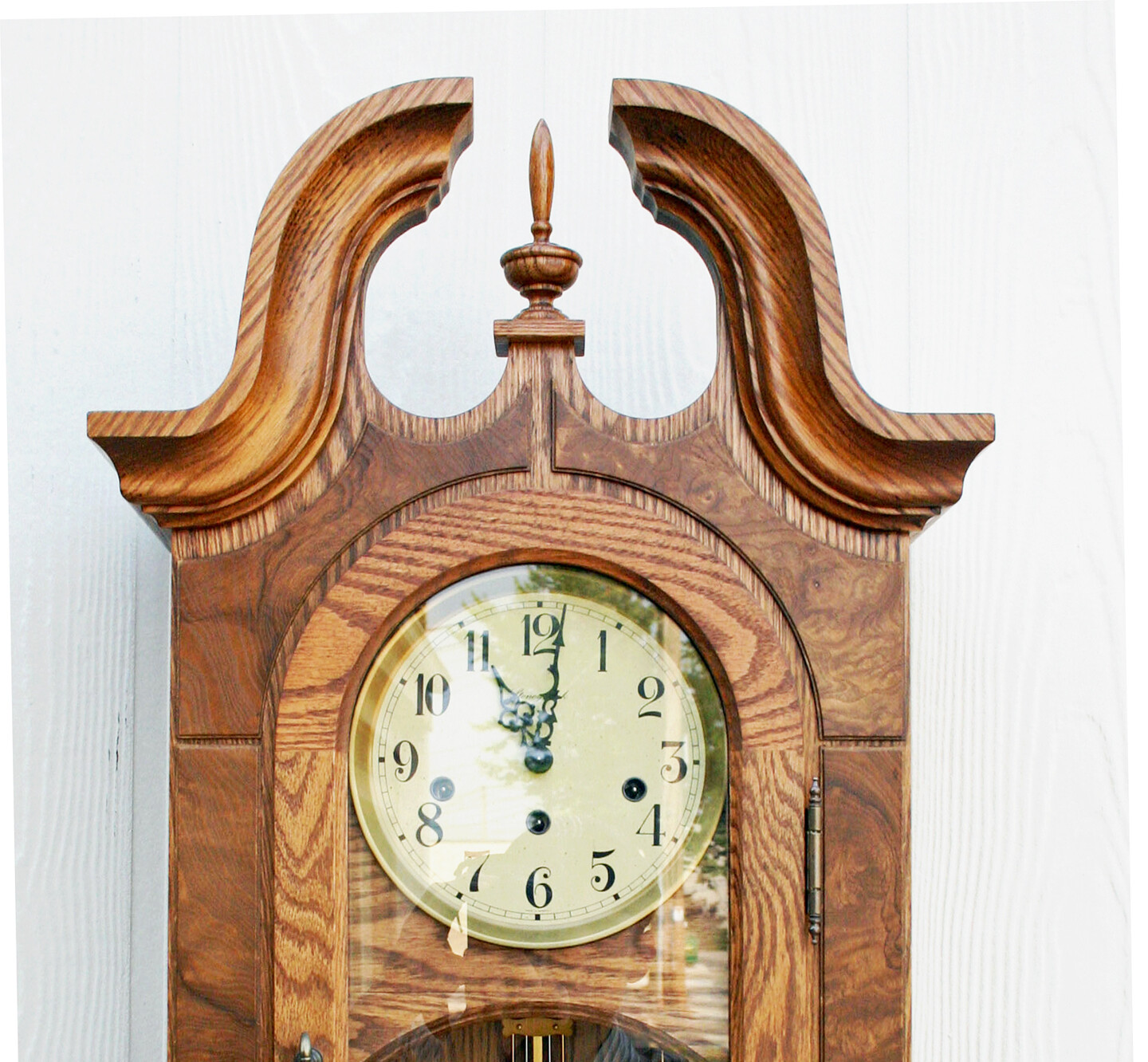 "SHEFFIELD" AN ELEGANT STONEYBROOK SOLID OAK WALL CLOCK W/ WESTMINSTER ...