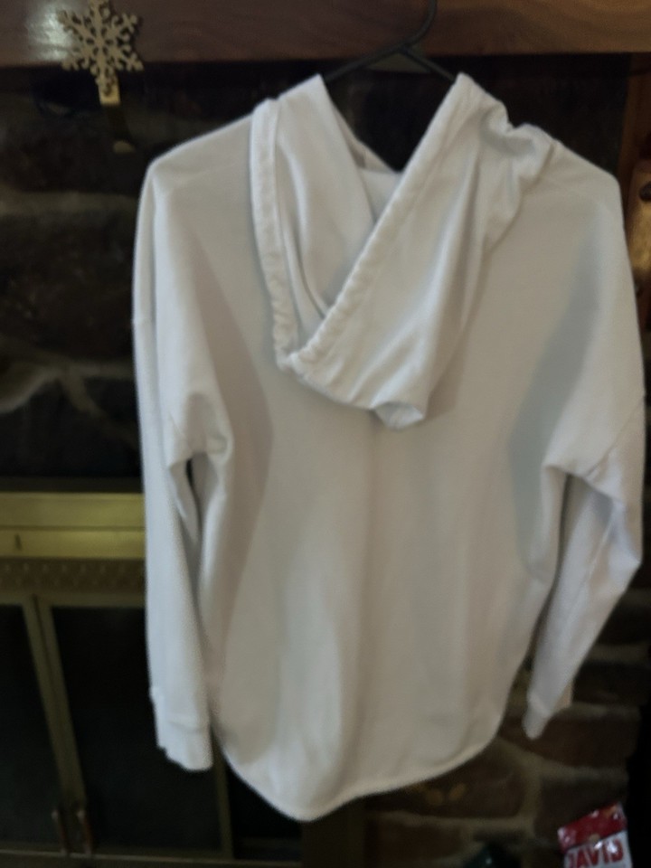 MICHAEL KORS Bling Bright White Gold Stud Logo Hoodie Sz M NWT | eBay