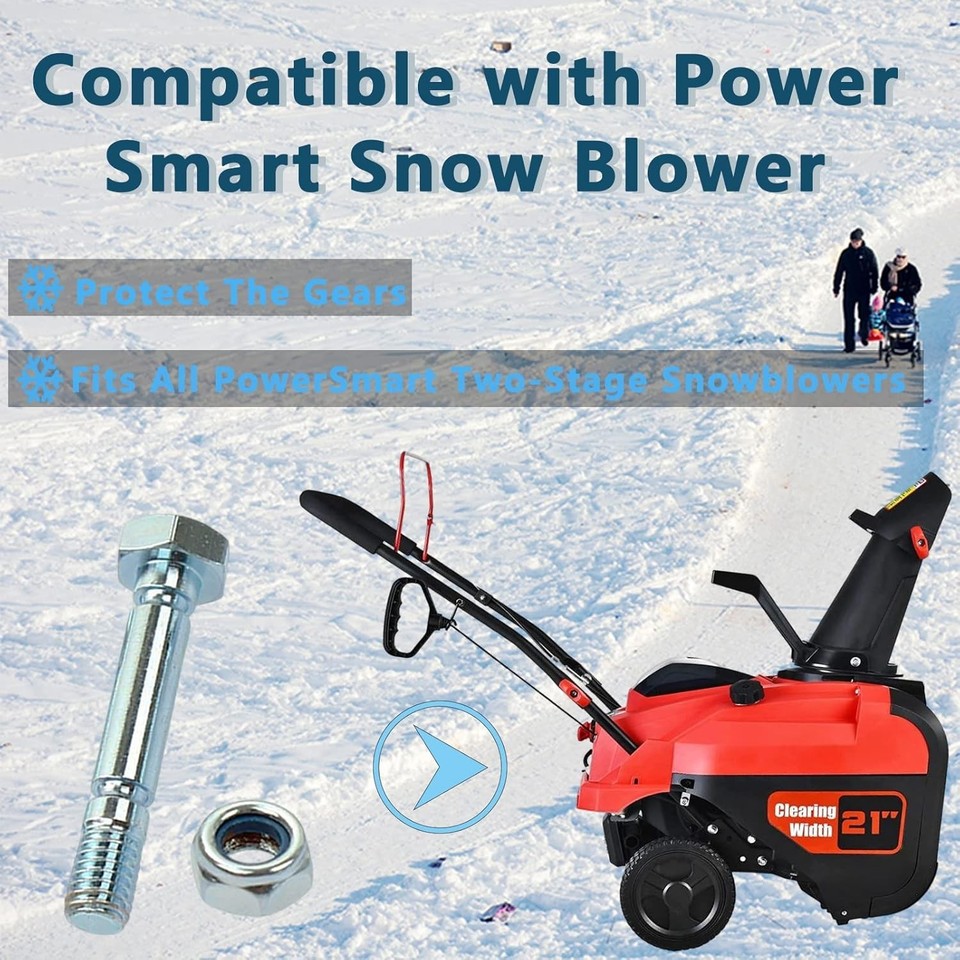 for Powersmart Snow Blower Shear Pins Set Four Shear Pins and Nuts | eBay