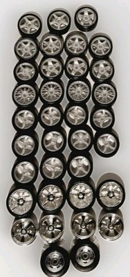 LOT OF 36 XMODS RADIO SHACK 1/28 RC CAR RIMS TIRES FOAM & RUBBER ~ | eBay