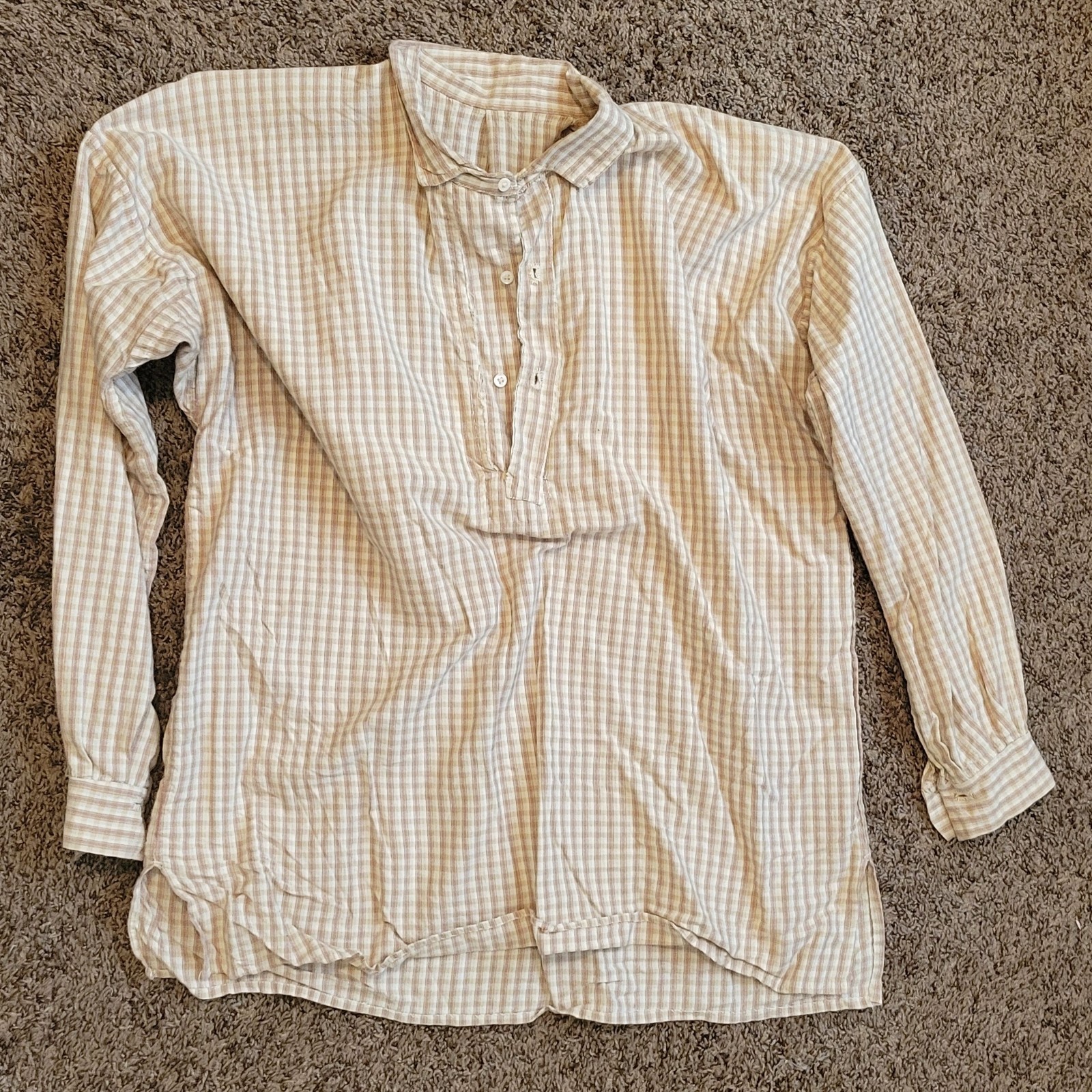 Repro Civil War Shirt Cut on the Square From a Wambaugh White Kit | eBay