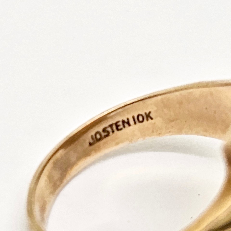 CLASS OF '58 AGNES SCOTT COLLEGE 10K GOLD CARVED ONYX SCHOOL RING,SZ 6 ...