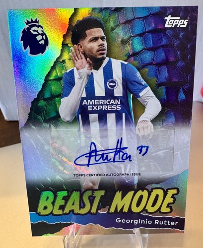 2025-26 Topps Premier League Georginio Rutter Auto Beast Mode Foil SP ...
