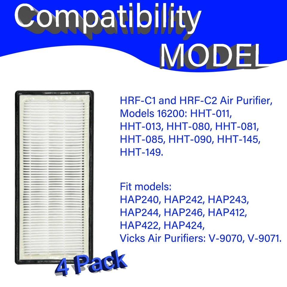 4 Pack HRF-C1 HRF-C2 Replacement Filter for Models 16200, HHT-011, HHT-013, H... | eBay