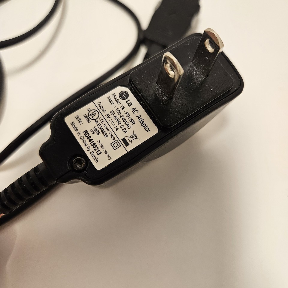 Lg Wall Outlet Charger Ac Adaptor TA-P01WR For Lg-vx8100 & Compatible ...
