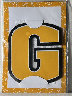 Metal Letter Magnet 4” x 3.5” Letter G New | eBay