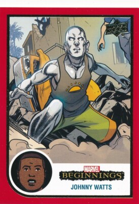 #173 JOHNNY WATTS FUSE 2022(2023) Upper Deck Marvel Beginnings RED WC ...