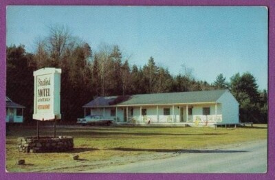 DANBURY NH VTG CHROME PC STRATFORD MOTEL & COTTAGES RESTAURANT GIFT ...