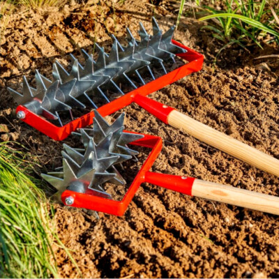 Cultivator Rotary Hand Soil Cultivator 6/12 Blades Heavy Duty Gardening ...