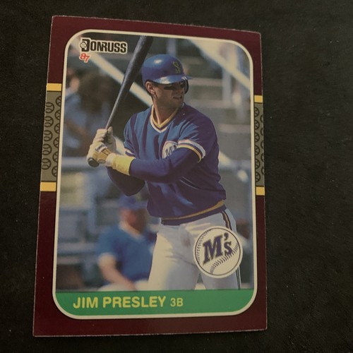 1987 Donruss Opening Day #123 Jim Presley Seattle Mariners | eBay