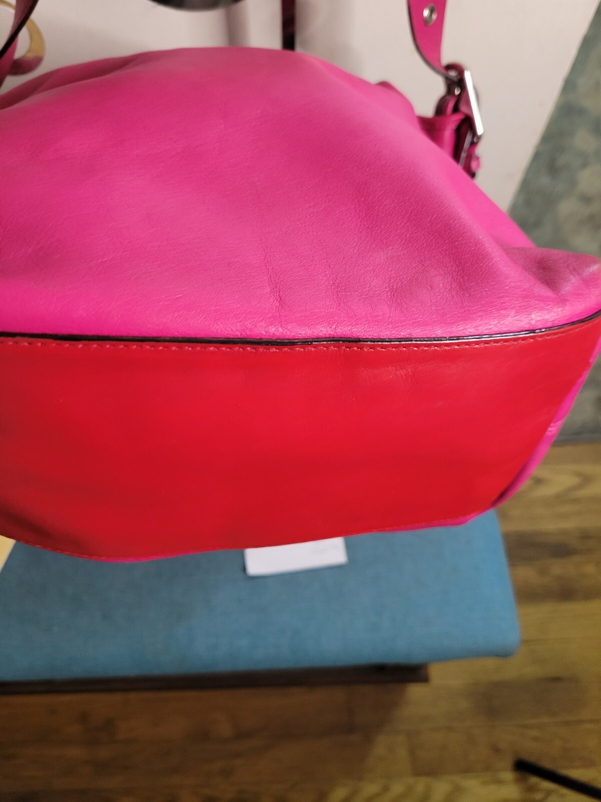 Hot Pink Leather Coach Purse BARBIE! Crossbody Hobo Satchel | eBay