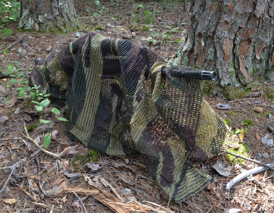 Rifle Sniper Veil Camouflage Netting Mesh Gun Wrap Material - Camo ...