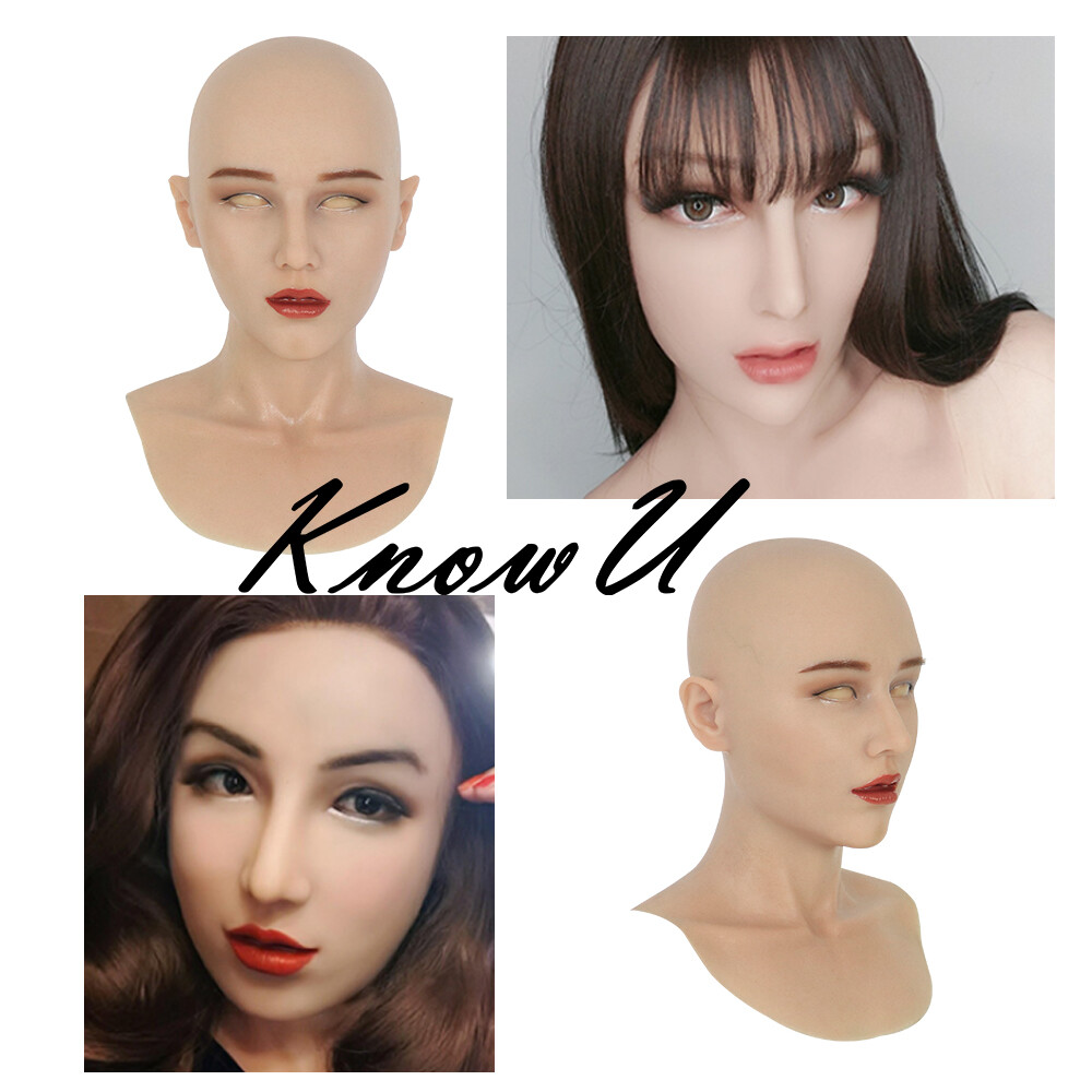 KnowU Cosplay Silicone Headgear Female Permanent Make Up Transgender | eBay