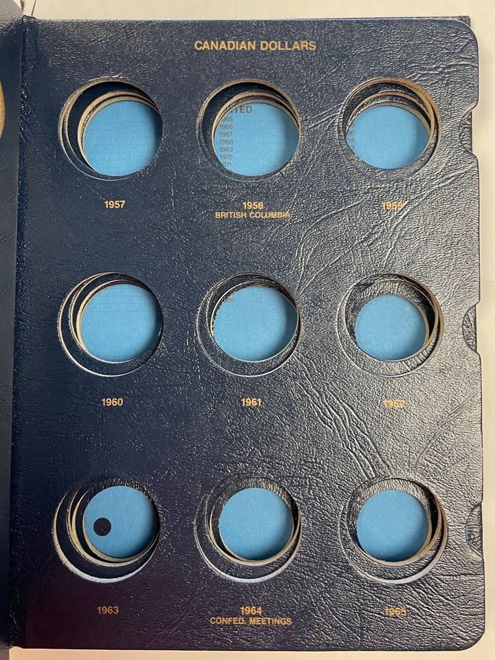 Vintage Whitman Canada 1935- $1 Silver Dollar Coin Album Folder - Still ...