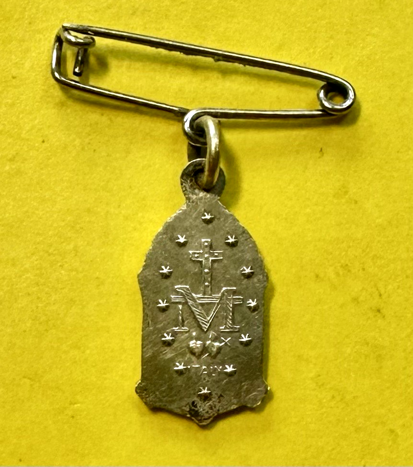 Vintage Virgin Mary Miraculous Medal / Religious-Catholic / Serpent ...