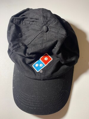 Dominos Hat Adjustable Black White Pre-Owned HT25+121 | eBay