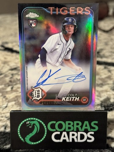 2024 Topps Chrome Colt Keith Refractor Auto #/499🔥🔥🔥 | eBay