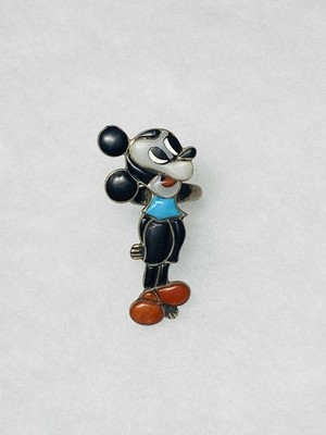 Vintage Native American Zuni Pueblo Inlay Disney Mickey Mouse Silver Sz ...