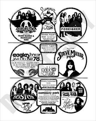 1978 Summer Jam Concerts at Comiskey Park In Chicago Newspaper Ad 8x10 ...