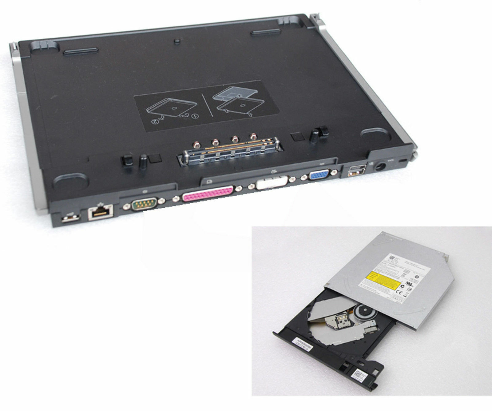 Dell Docking Station PR09S with DVD-RW 300M Latitude D420 D430 D430N ...