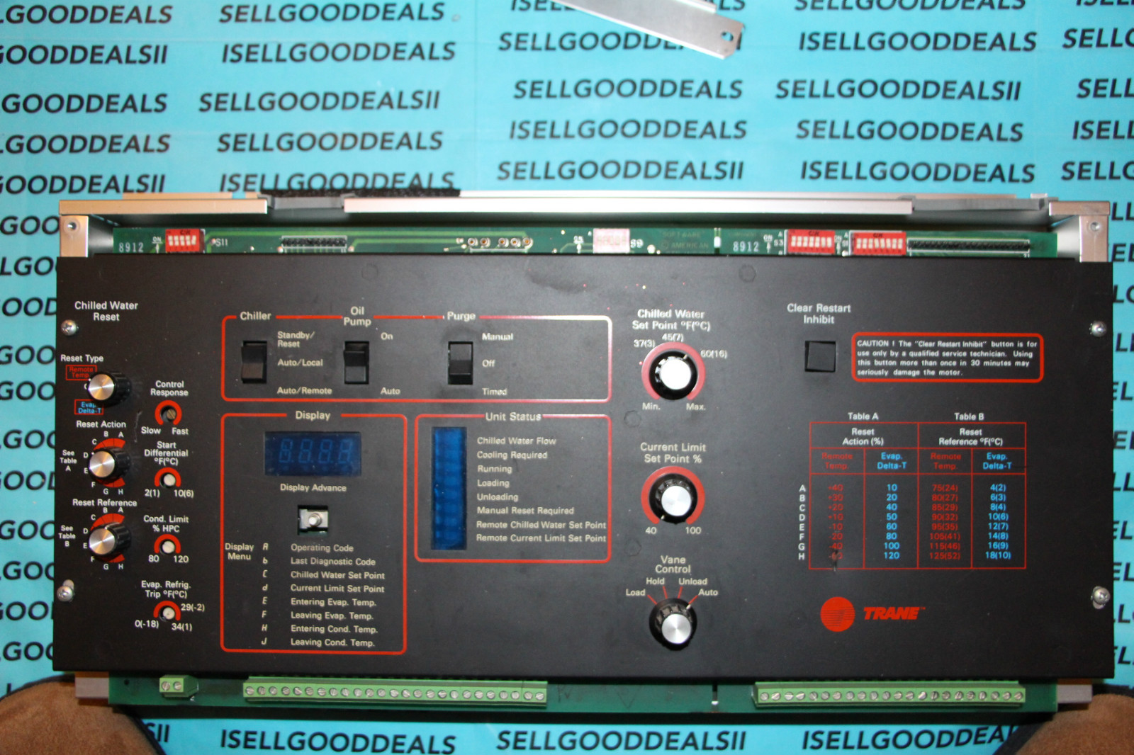 Trane X13650345-05 Chiller Display/operator Interface Panel X1365034505 ...