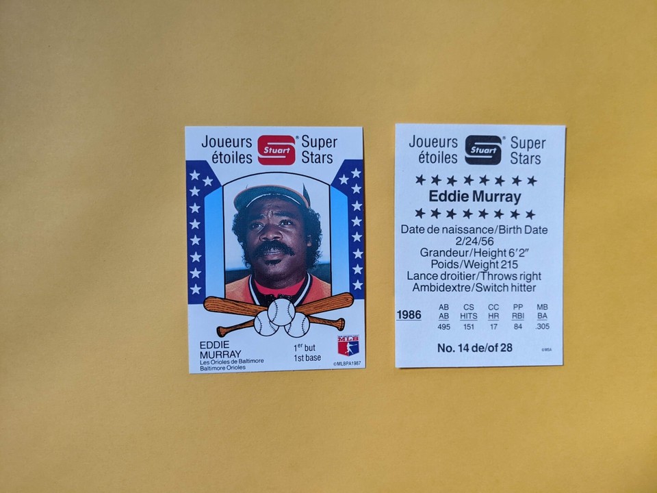 U Pick - 1987 Stuart Panels & Singles - RARE - Mike Schmidt Robin Yount ...