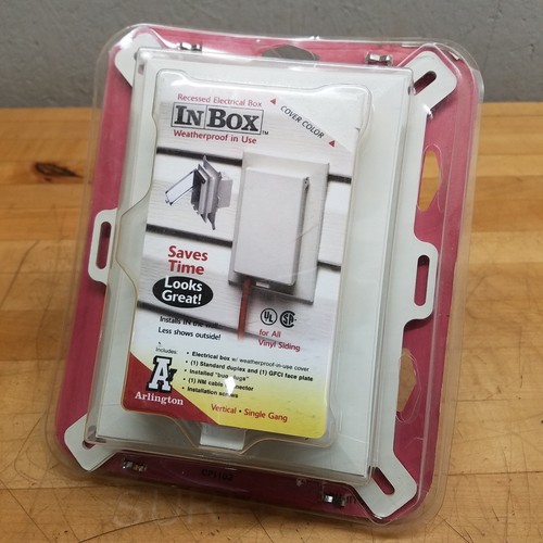 Arlington DBVS1W Recessed Electrical InBox Weatherproof in Use ...