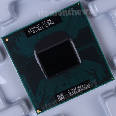 Original Intel Core 2 Duo T7600 SL9SD Prozessor 2.33 GHz Dual-Core 478 ...