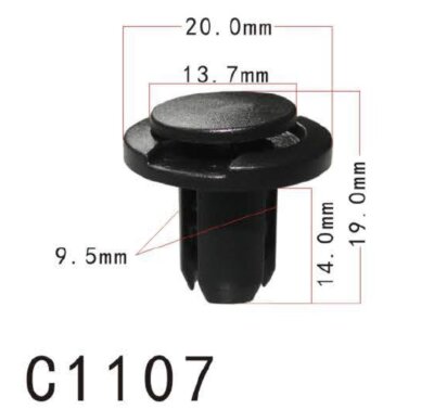 5PCS Fit Honda 91503-S0K-A01 Grille Mounting Rivet Retainer Clip ...