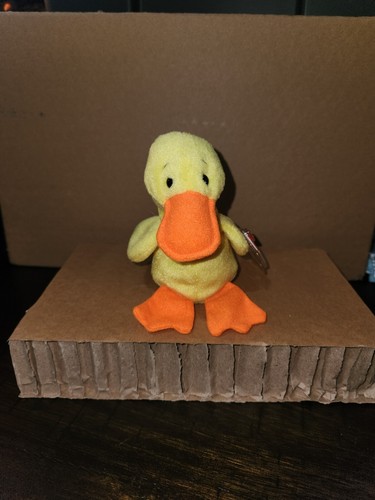 Ty Beanie Babies Baby Quackers the Duck Rare Mint Tag Errors RETIRED 🔥 ...