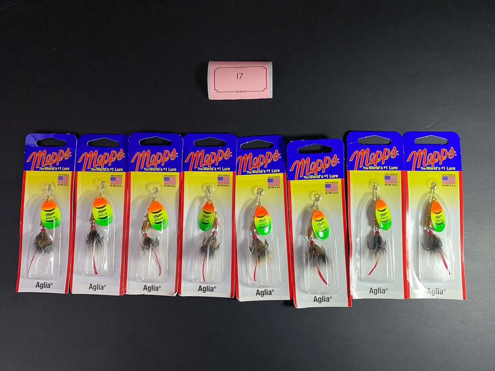 Mepps Aglia Dressed Treble Fishing Lure, 1/6-Ounce, Hot Fire Tiger (LOT ...