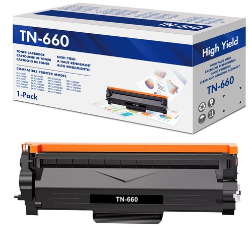 1PK TN660 TN630 Toner Compatible With Brother DCP-L2540DW MFC-L2700DW ...
