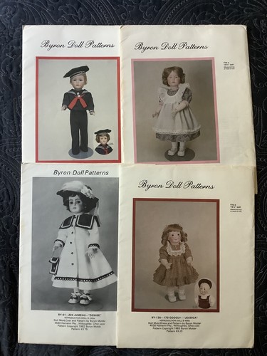 Byron Doll Patterns - Lot Of Four | eBay