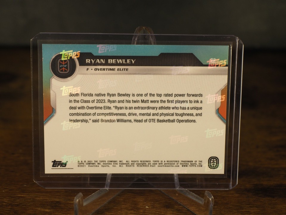 Ryan Bewley - 2021 Overtime Elite TOPPS NOW Debut Card D-22 Blue ...