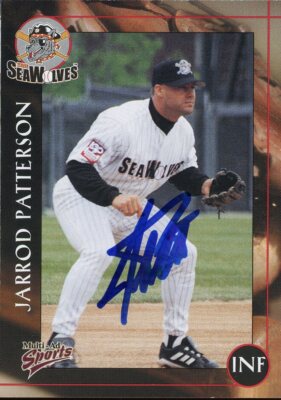 2001 Erie Seawolves JARROD PATTERSON Signed Card autograph AUTO TIGERS ...