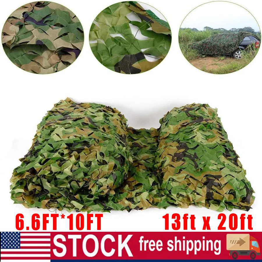 Hunting Military Camouflage Nets Army Camo Netting Shade Camping Sun ...