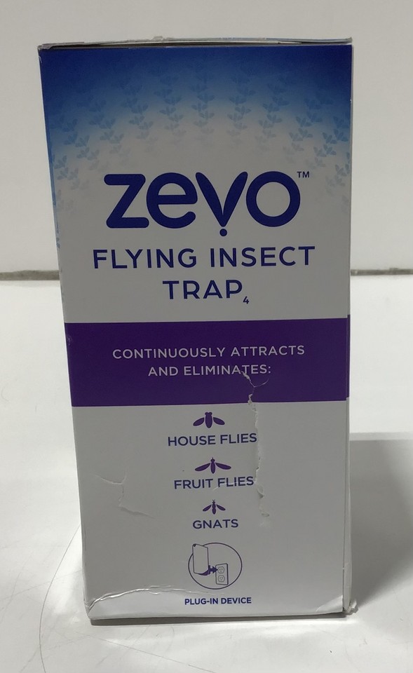 Zevo Flying Insect Trap Starter Kit for Fruit flies, Gnats, and House ...